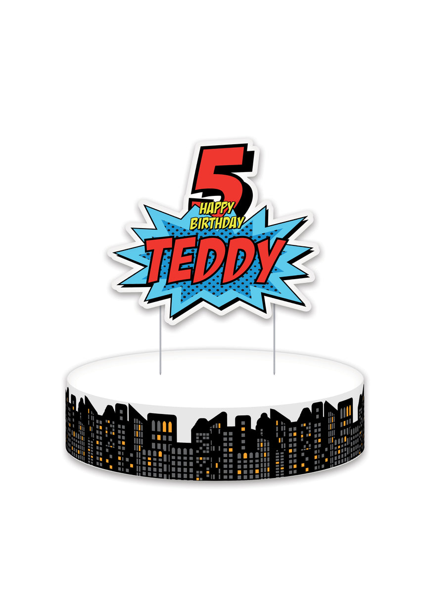 Personalised Comic - Cake Topper Bundle – theaddedextras
